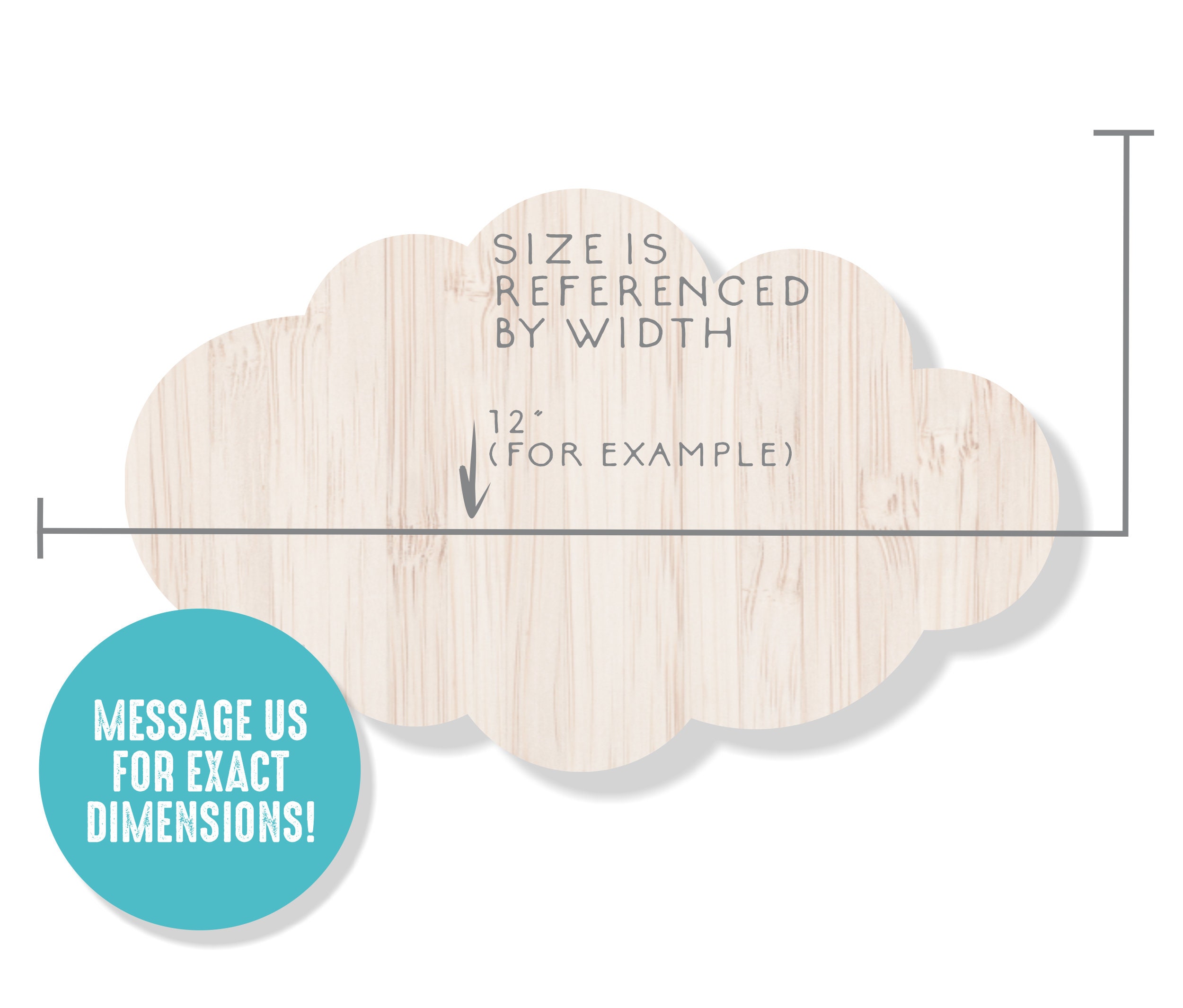 Wood Cloud Cutout Wooden Craft Supplies Wood Crafting - Etsy