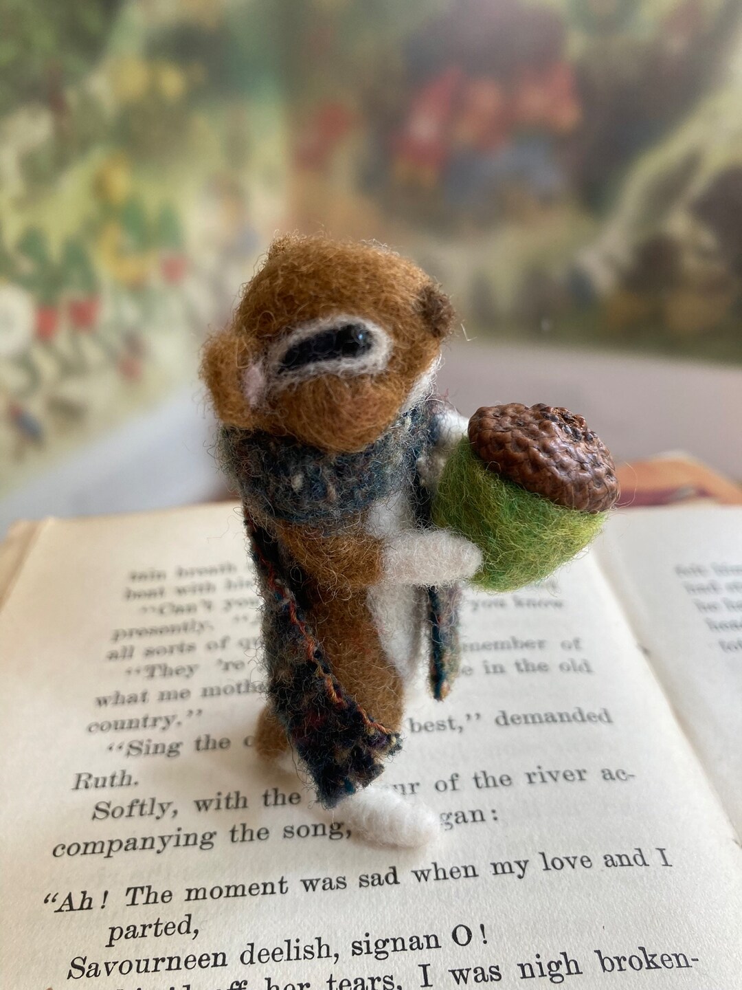 READY TO SHIP Felted Wool Chipmunk, Needle Felted Squirrel, Woodland ...