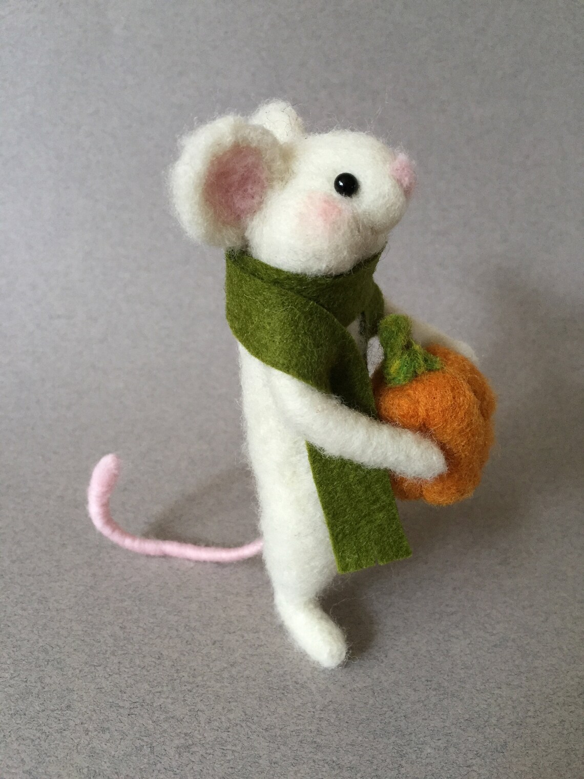 Felted mouse needle felted mouse wool felt animal Halloween | Etsy