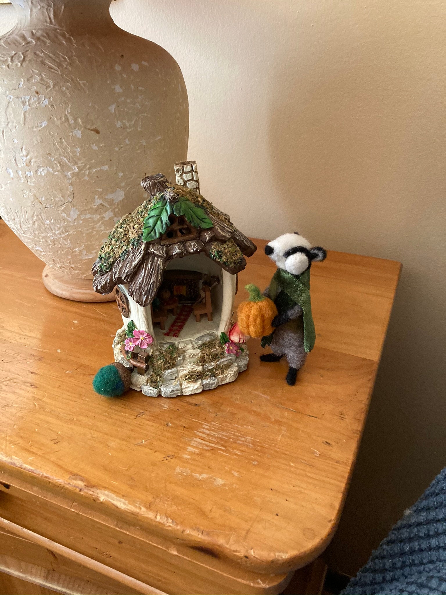 forest creature gift European badger with figgy pudding granddaughter ...