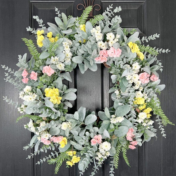 Spring Wreath - Etsy