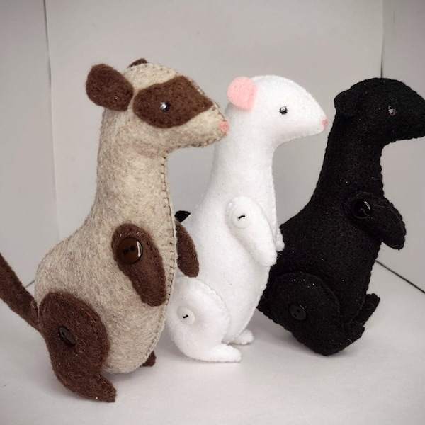 Stuffed Plush Ferret - Etsy