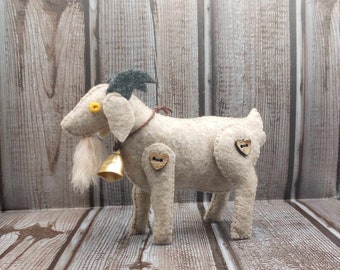 Kit Needle Felted Goat Kit Farm Craft Kit Fiber Art Needle Felting ...