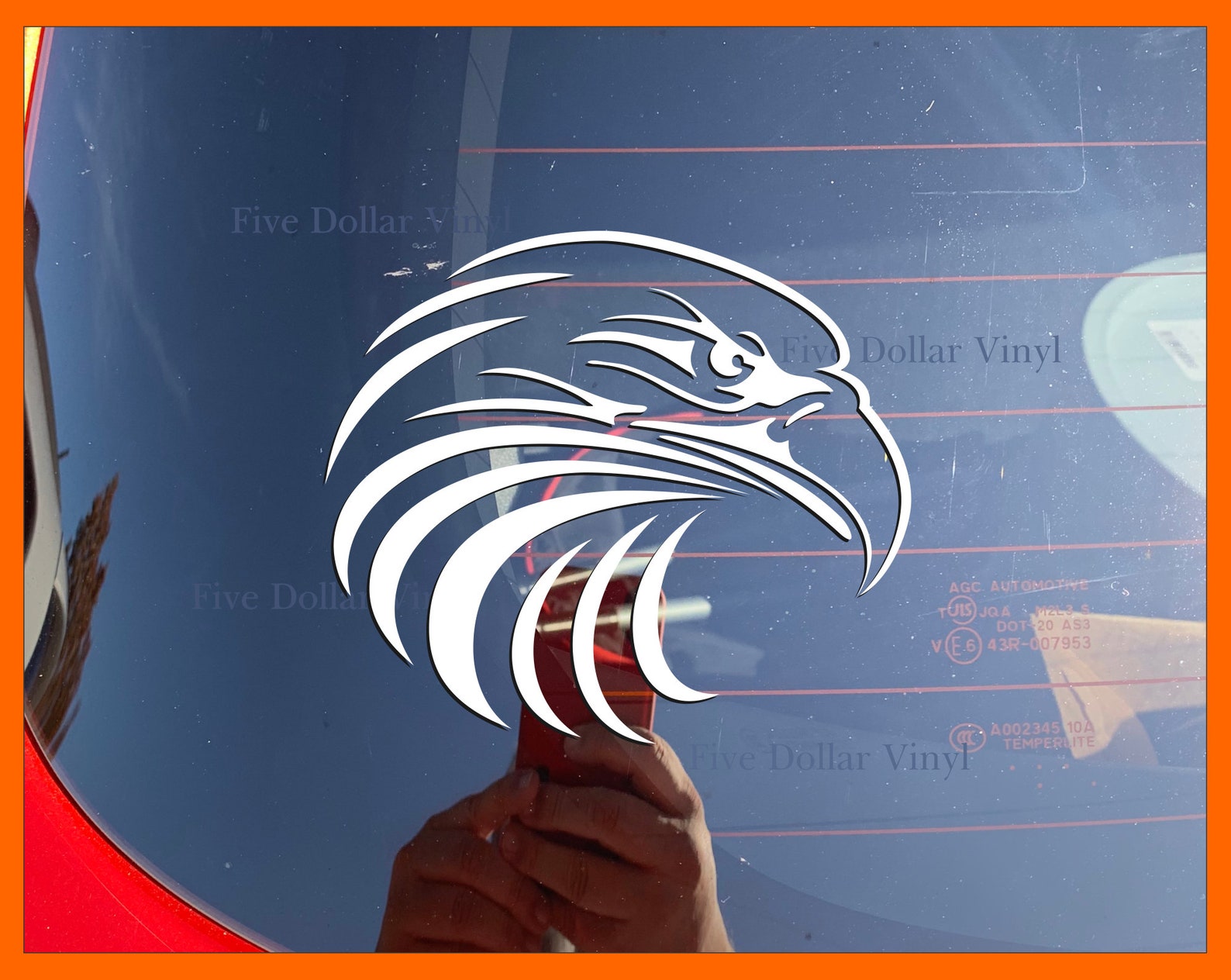 Eagle Head Vinyl SMALL Vinyl Decal Patriotic Eagle Bird Fly | Etsy