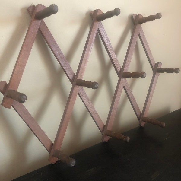 Wood Peg Rack - Etsy
