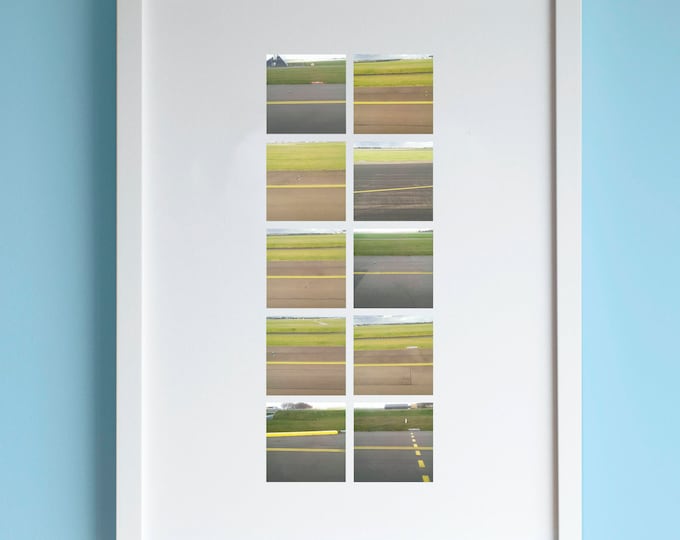Airport Runway Print, Photographic A3 Print, Travel Print, Modern ...