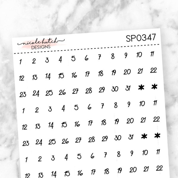 Removable Date Dot Stickers - Etsy