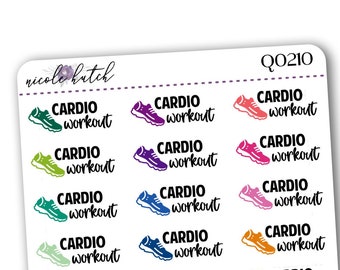 Cardio stickers | Etsy