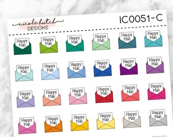 Envelope Icon Planner Stickers - Etsy