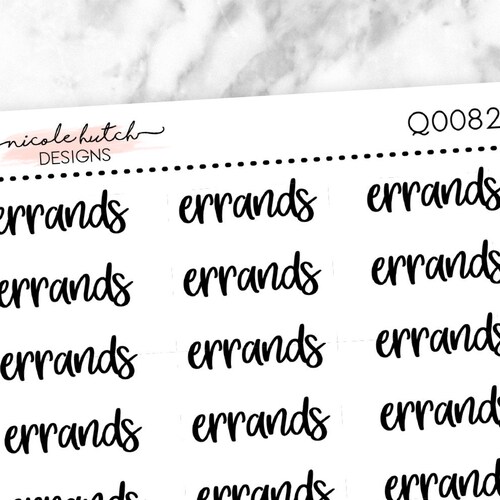 CUSTOM Word Text Script Planner Stickers | Etsy