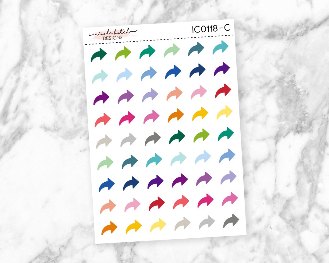 Small Arrow Task Icon Planner Stickers Functional Stickers - Etsy