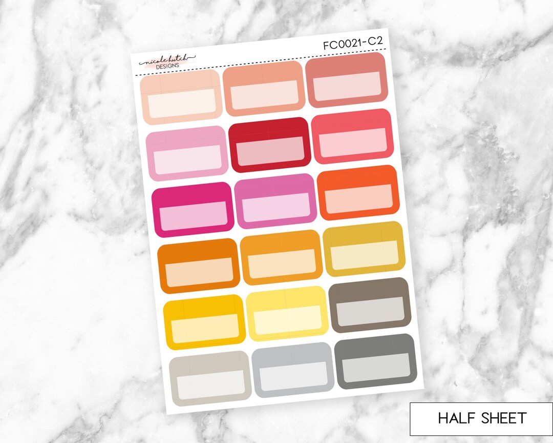 Appointment Half Box Planner Stickers Functional Stickers - Etsy