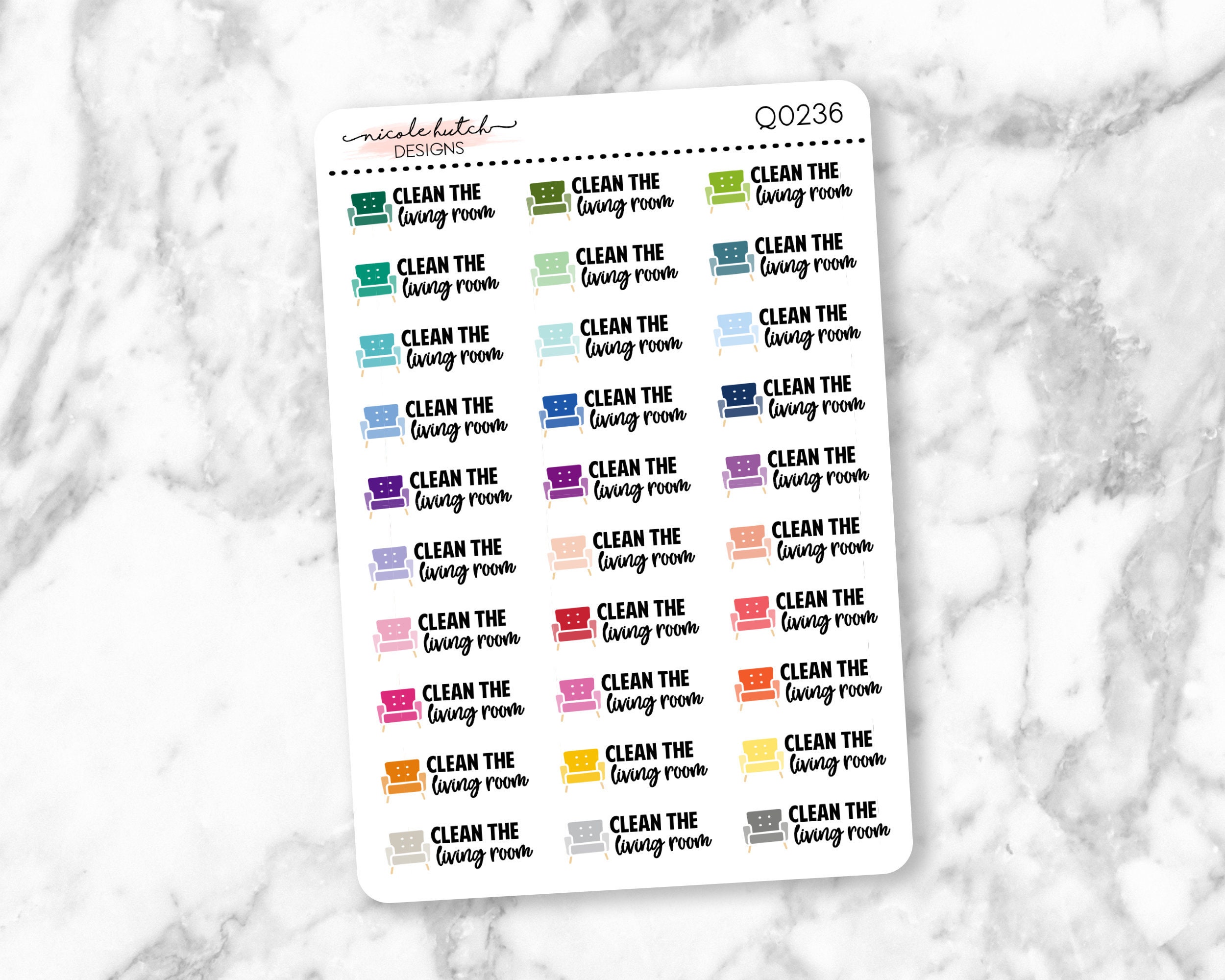 Paper, Party & Kids Papercraft Clean Living Room T0099 Text Planner ...