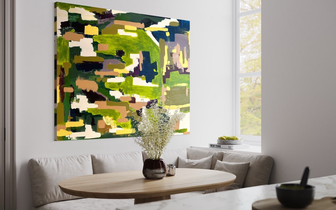 Extra Large Colorful Art Work,hand Painted Abstract Modern Painting ...