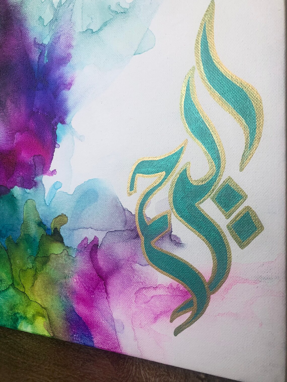 Islamic Art Islamic Calligraphy Canvas Colorful Islamic | Etsy