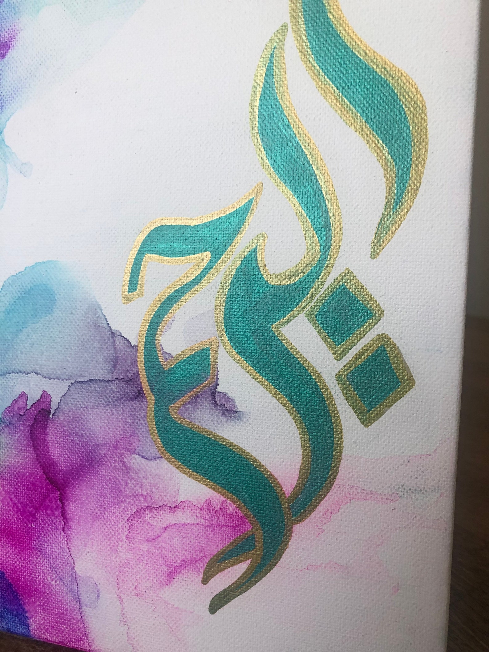 Islamic Art Islamic Calligraphy Canvas Colorful Islamic | Etsy