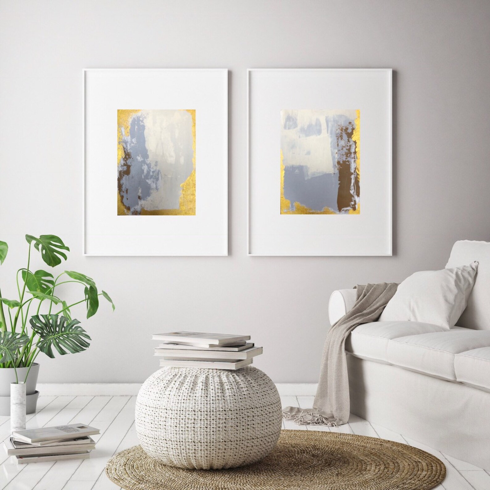 Living Room Art Above Bed Art Handpainted Artwork Framed - Etsy