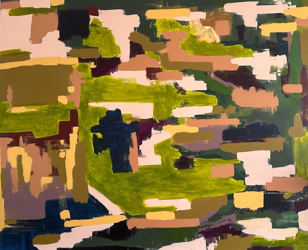 Extra Large Colorful Art Work,hand Painted Abstract Modern Painting ...