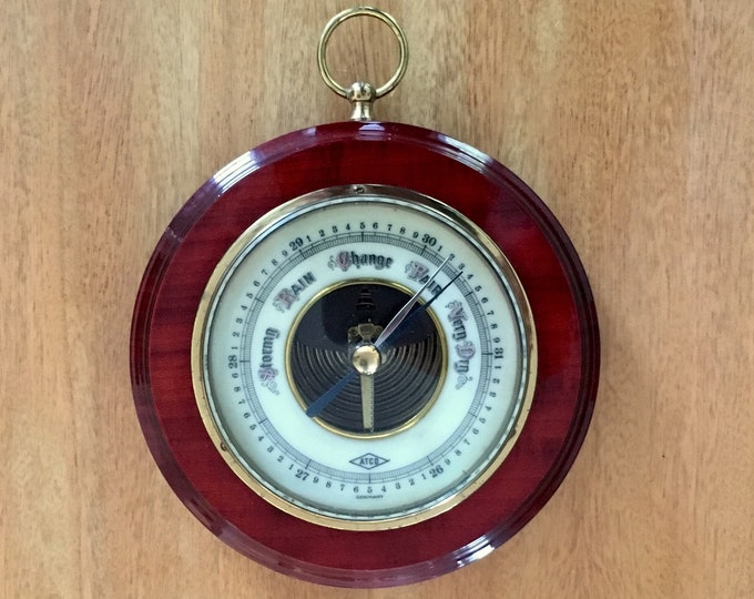 Vintage Atco Wall Barometer-made in Germany-wall Mount Weather ...