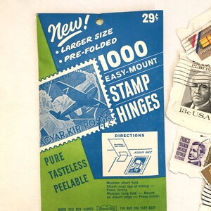 Postage Stamp Collection-harris Stamp Hinges-160 World Wide Stamps ...