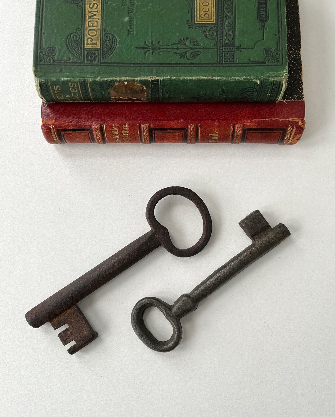 2 Extra Large Vintage Skeleton Keys-rusty Metal Salvage - Repurpose ...