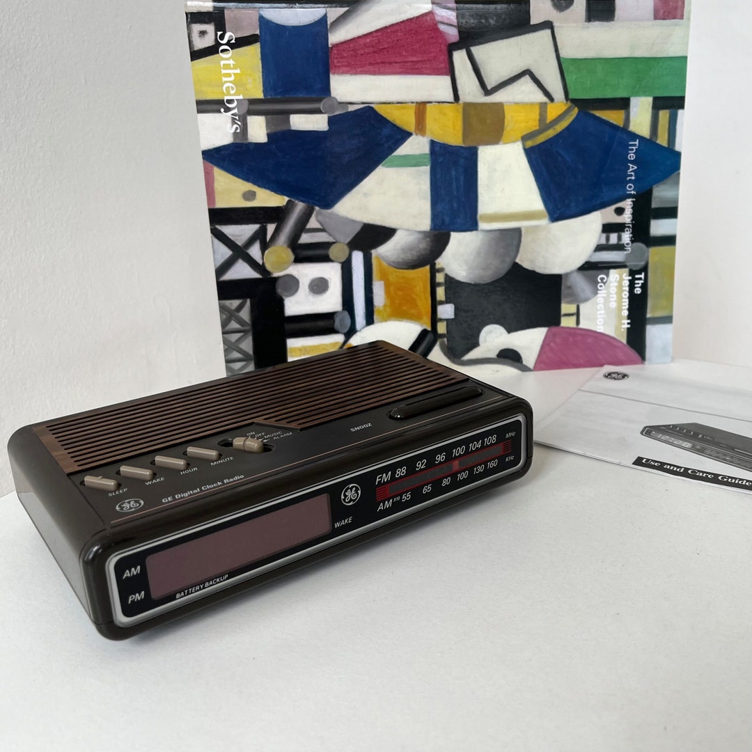 General Electric Digital Clock Radio-model 7-4612 With Original Manual ...
