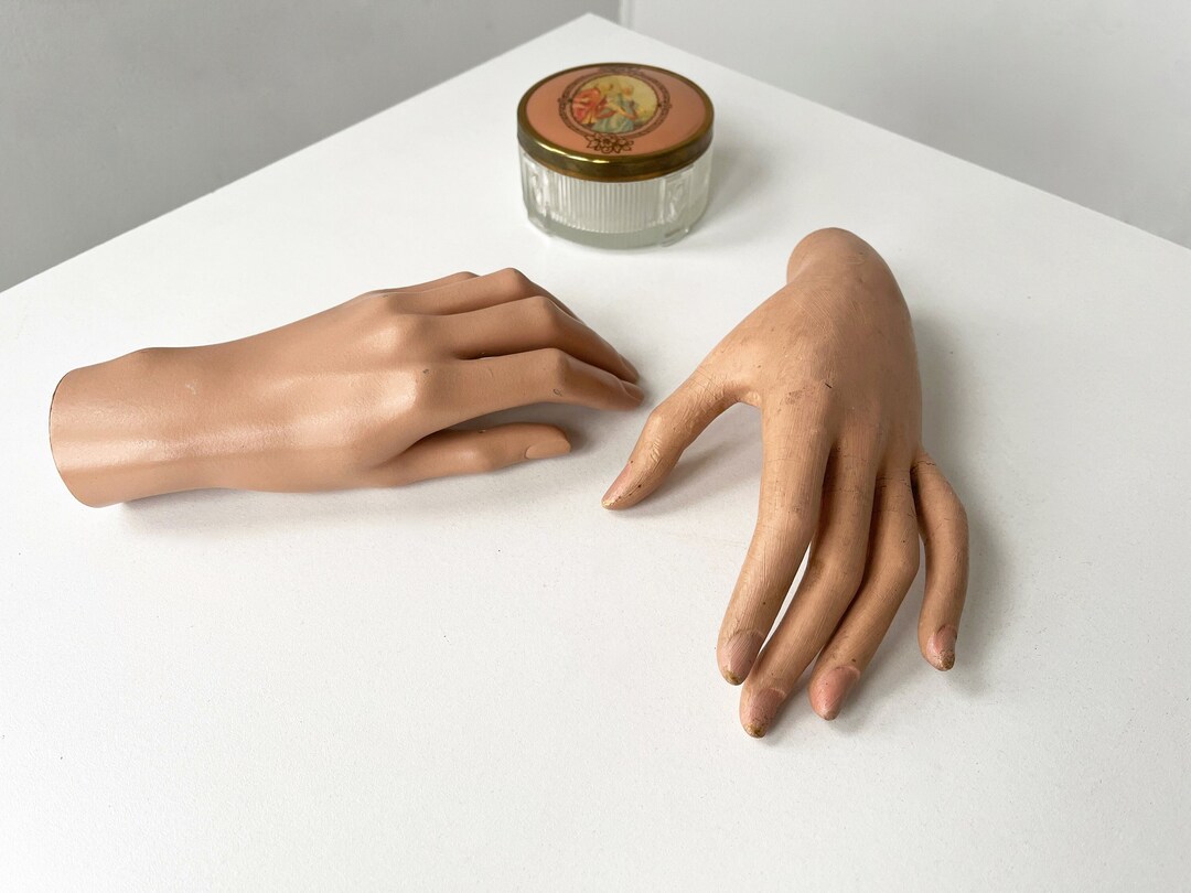 2 Vintage Female Mannequin Hands-open Posed Store Mannequin Left Hands ...