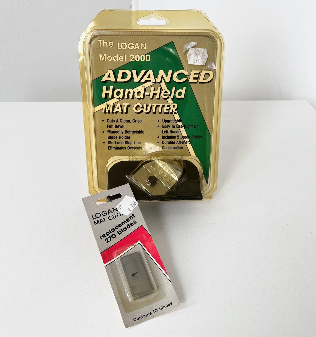 The Logan Model 2000 Advanced Hand-held Mat Cutter and 10 Replacement ...