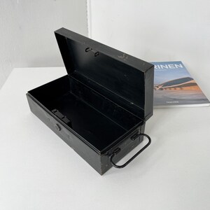 Art Steel Co.-asco Industrial Metal Box With Side Handle-vintage ...