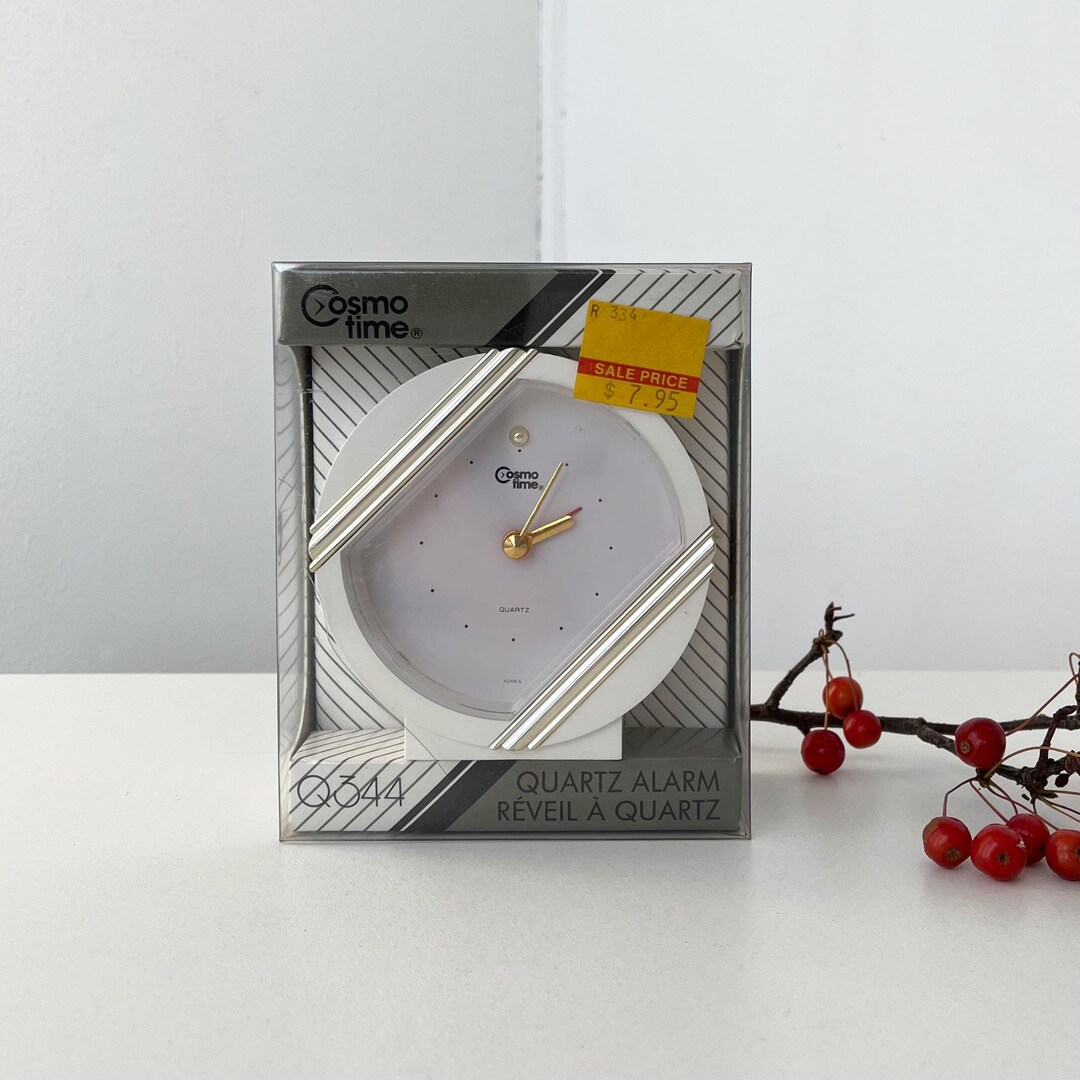 Vintage Mod Quartz Alarm Clock in Original Box-cosmo Time Model Q344 ...