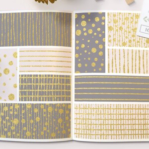 Silver Glitter Digital Paper Pack, Glacier Gray and Soft Pink. 10 High ...