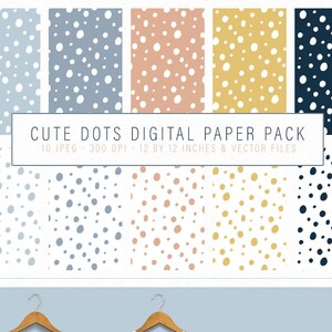Dots Digital Paper Pack Digital Pattern Digital Background - Etsy