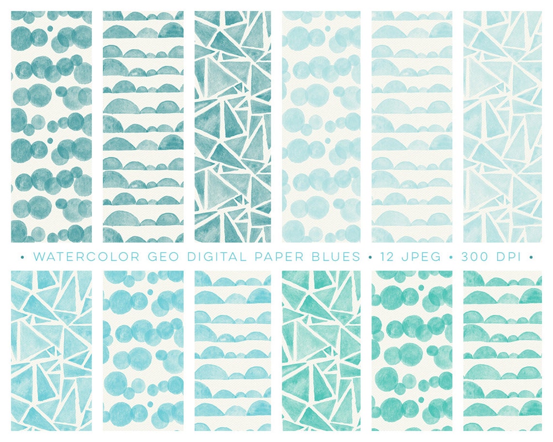 Digital Watercolor Paper Backgrounds Backdrops for - Etsy