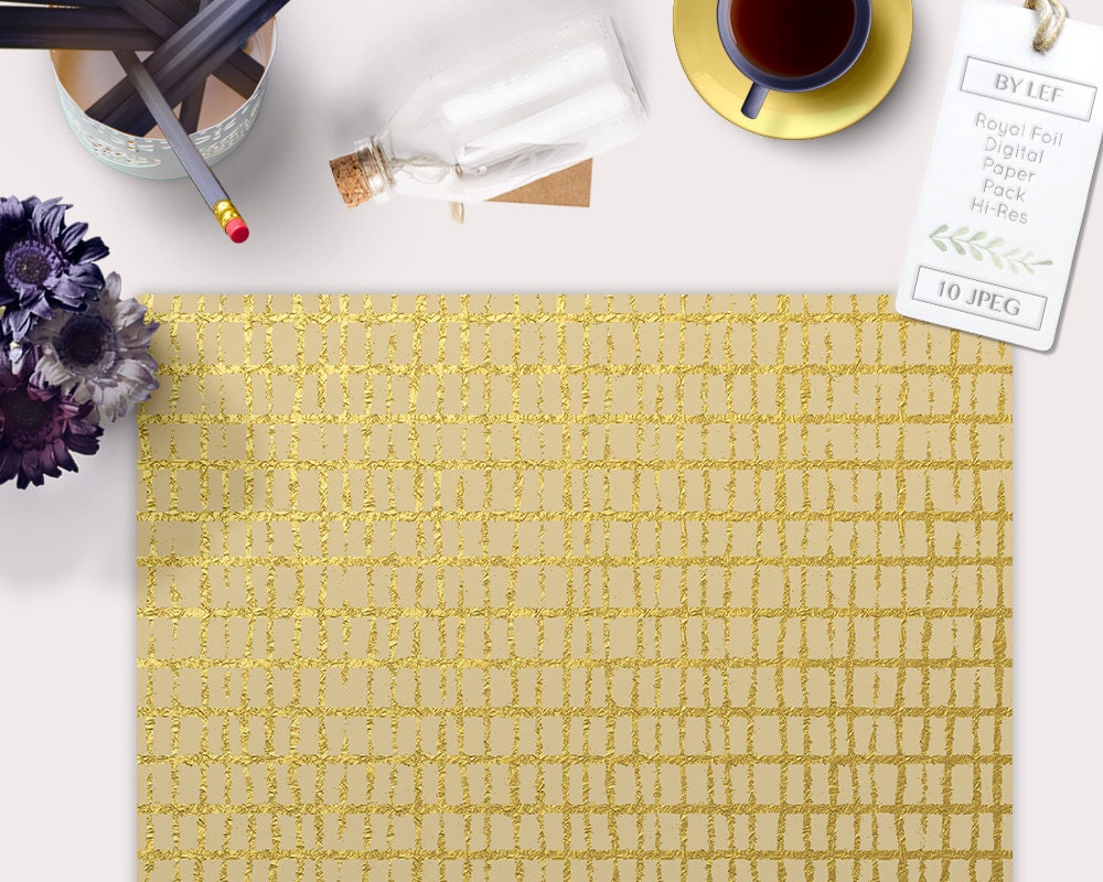 Digital Paper Pack Navy Blue and Gold Foil. Scrapbooking Paper - Etsy