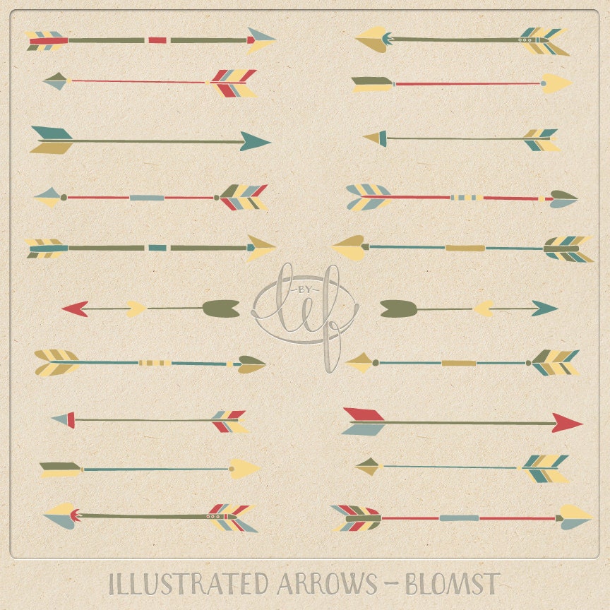 Vector Arrow Graphics Vector Arrows Clipart Vector Graphics - Etsy
