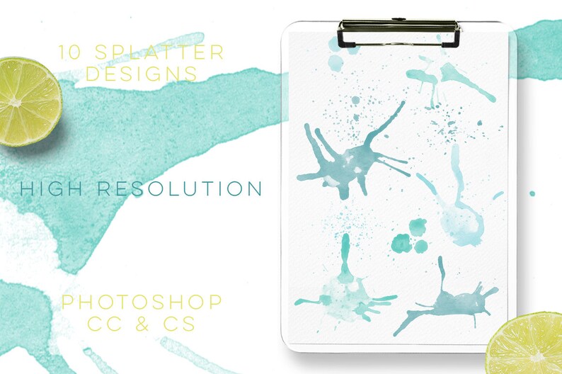 Photoshop Brushes Splatter, Watercolor Clipart, Watercolor Splatter ...