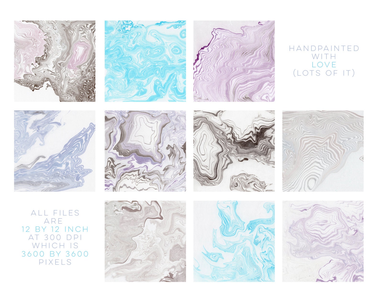 Marble Digital Paper Paint Digital Paper Stationery Clip - Etsy