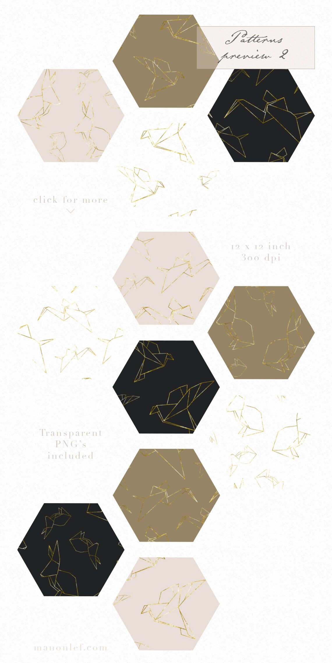 Origami Clipart, Origami Graphics, Origami Digital Paper, Origami ...