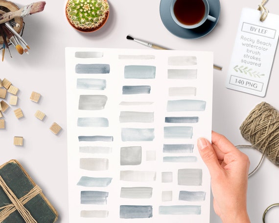 watercolor clipart brush strokes, pastel watercolor clipart, pastel ...