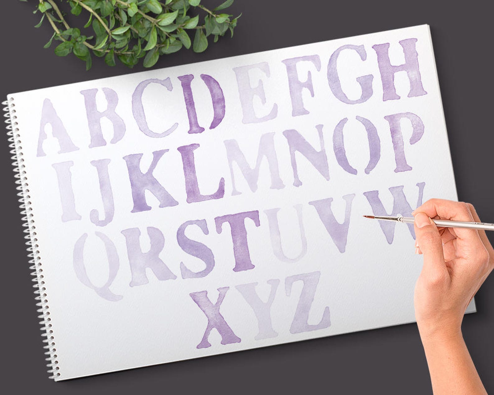 Watercolor Alphabet Clipart Watercolour Alphabet Clip Art - Etsy