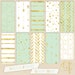Gold and Mint Digital Papers With Arrows, Stripes, Dots Confetti and ...