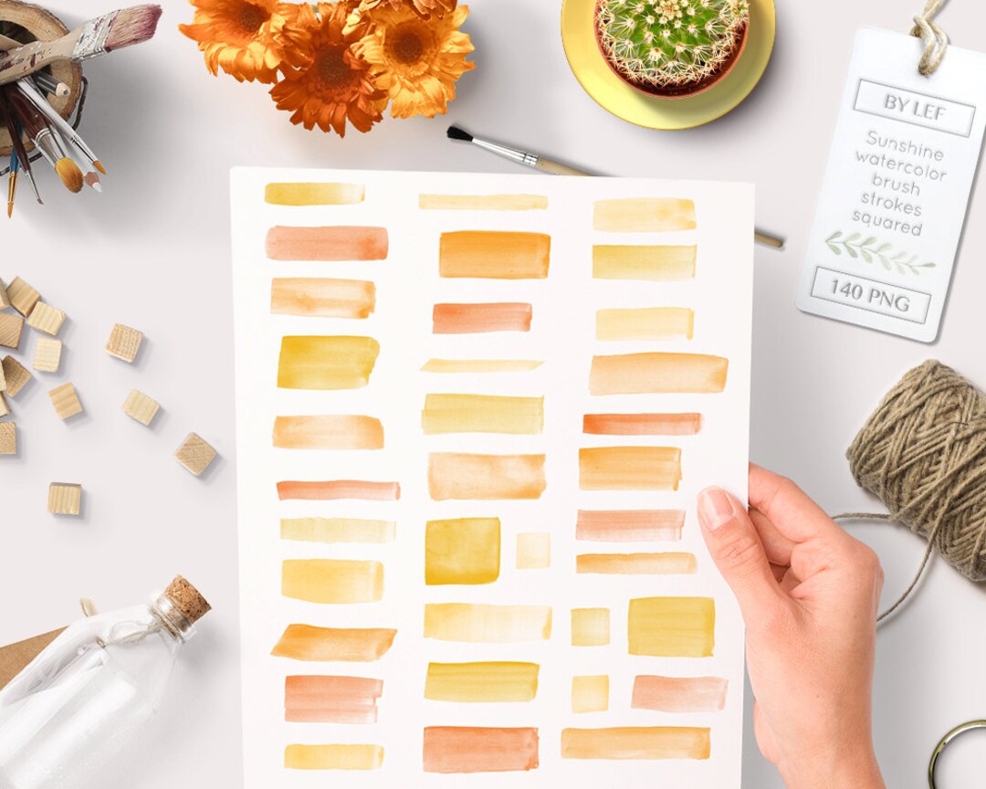 Paint Strokes Clipart, Watercolor Brush Strokes Clipart, Paint Clipart ...