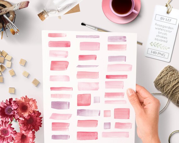 watercolor clipart strokes, clipart paint strokes, watercolor graphics ...