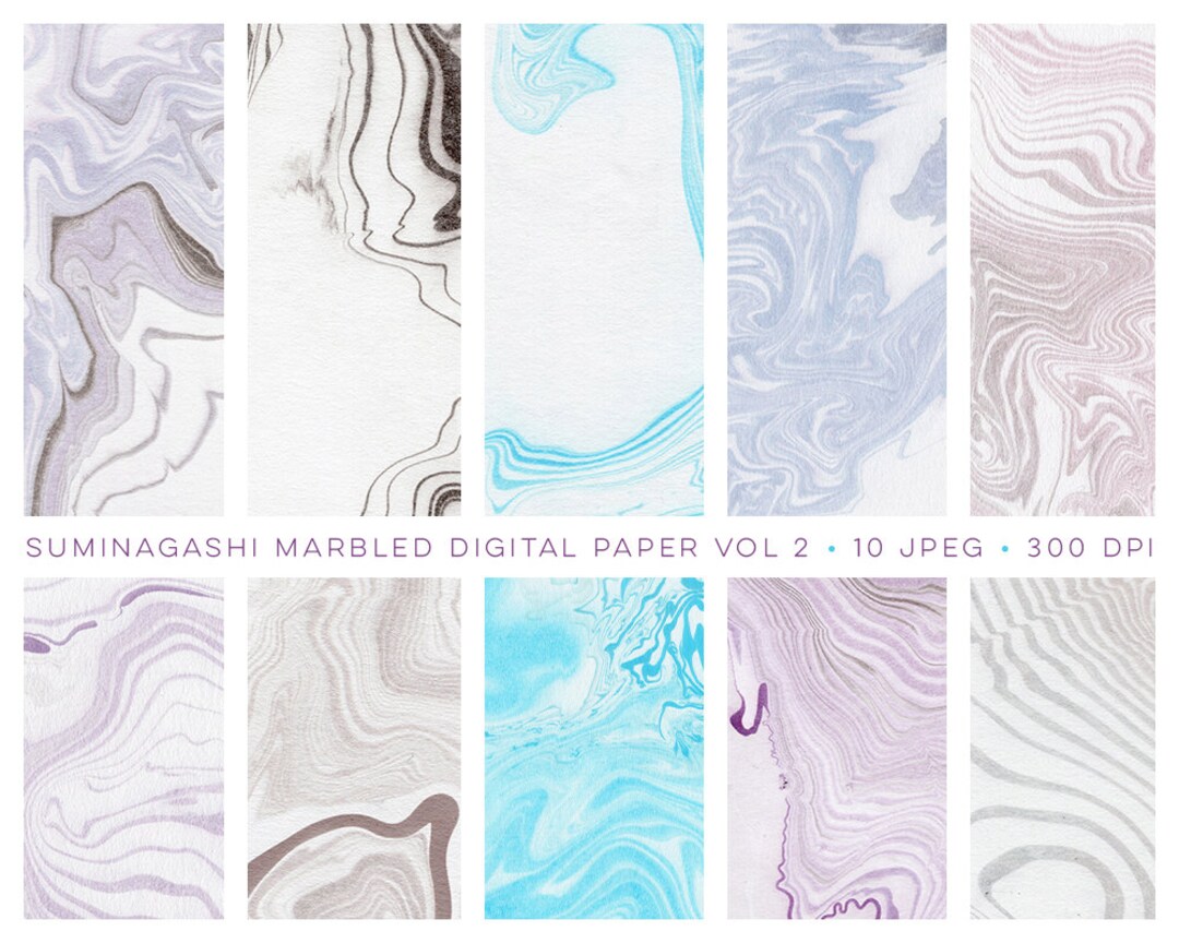 Marble Digital Paper, Paint Digital Paper, Stationery Clip Art, Marble ...
