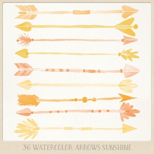 Watercolour Clipart Arrows, Watercolor Clipart, Watercolor Clip Art ...