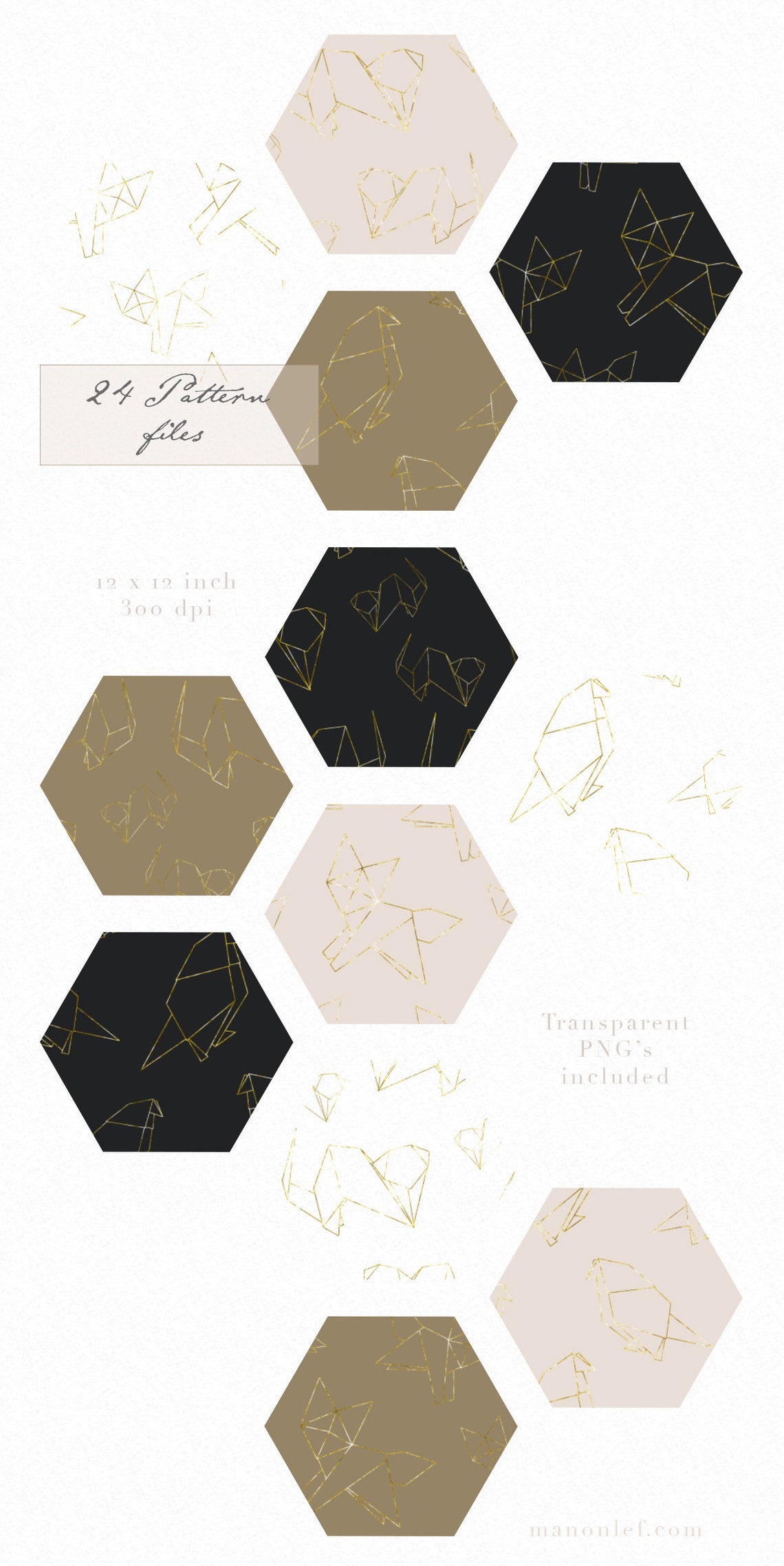 Origami Clipart Origami Graphics Origami Digital Paper - Etsy