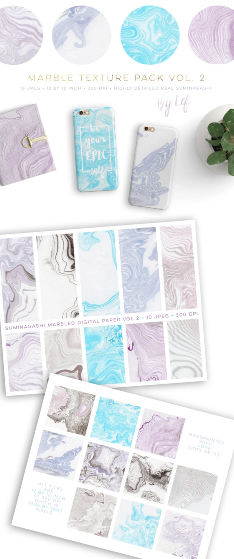 Marble Digital Paper Marble Clipart Marble Graphics - Etsy