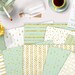 Gold and Mint Digital Papers With Arrows, Stripes, Dots Confetti and ...