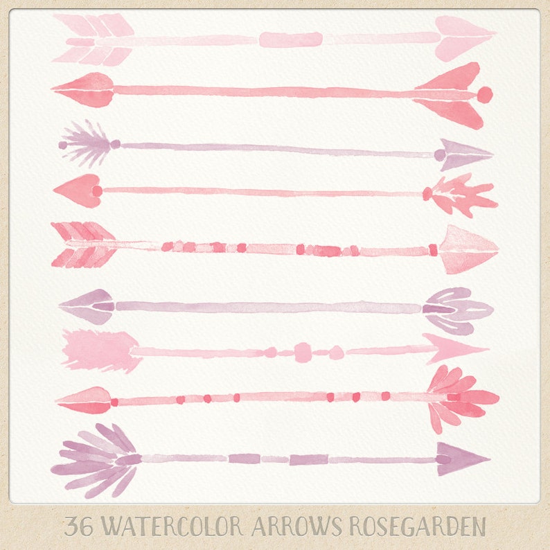 Watercolor Clipart Arrows Clipart Watercolor Arrows - Etsy
