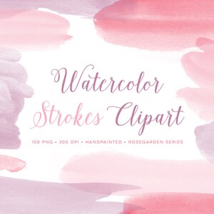 Watercolor Strokes, Clipart Watercolor, Paint Stroke Clipart, Paint ...